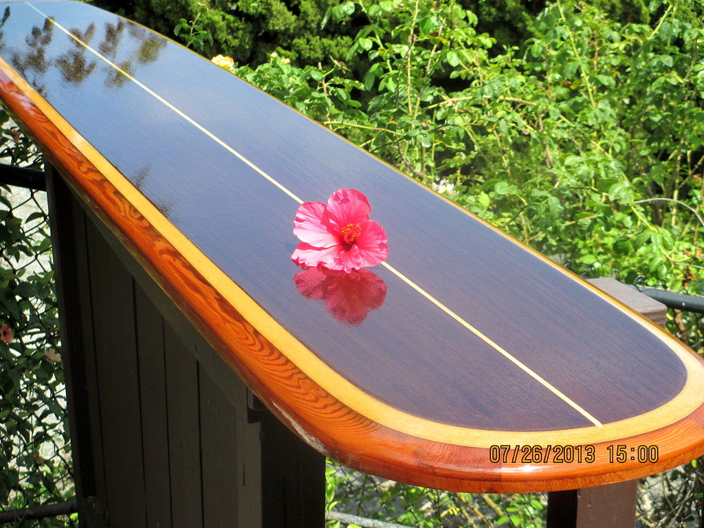 Wooden Surfboard | African Dark Wenga Wood | Gorgeous Wood – Wooden ...